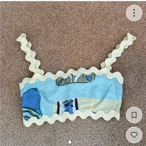 Sabo Skirt | Tops | Zaco Blue Crop Top | Poshmark